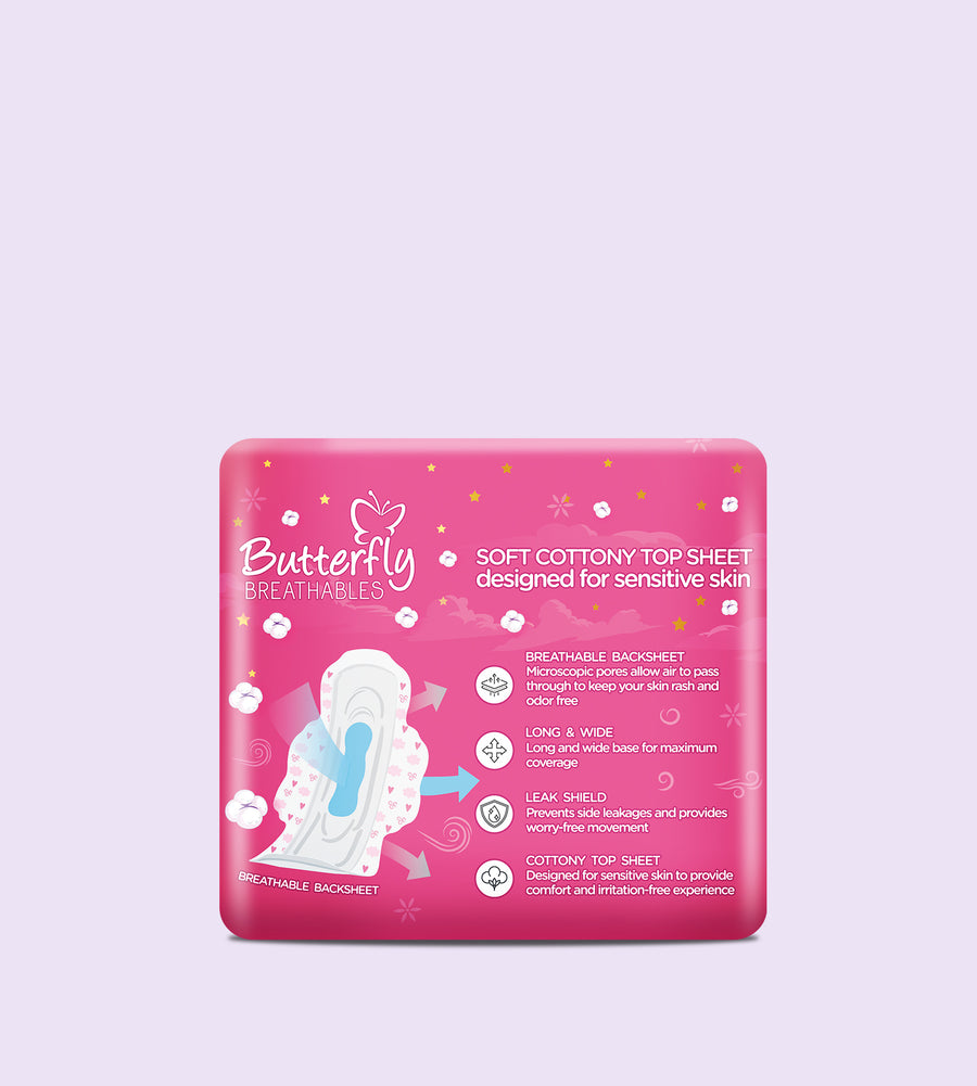 Best Sanitary Breathable Pads for Sensitive Skin – Butterfly Pakistan