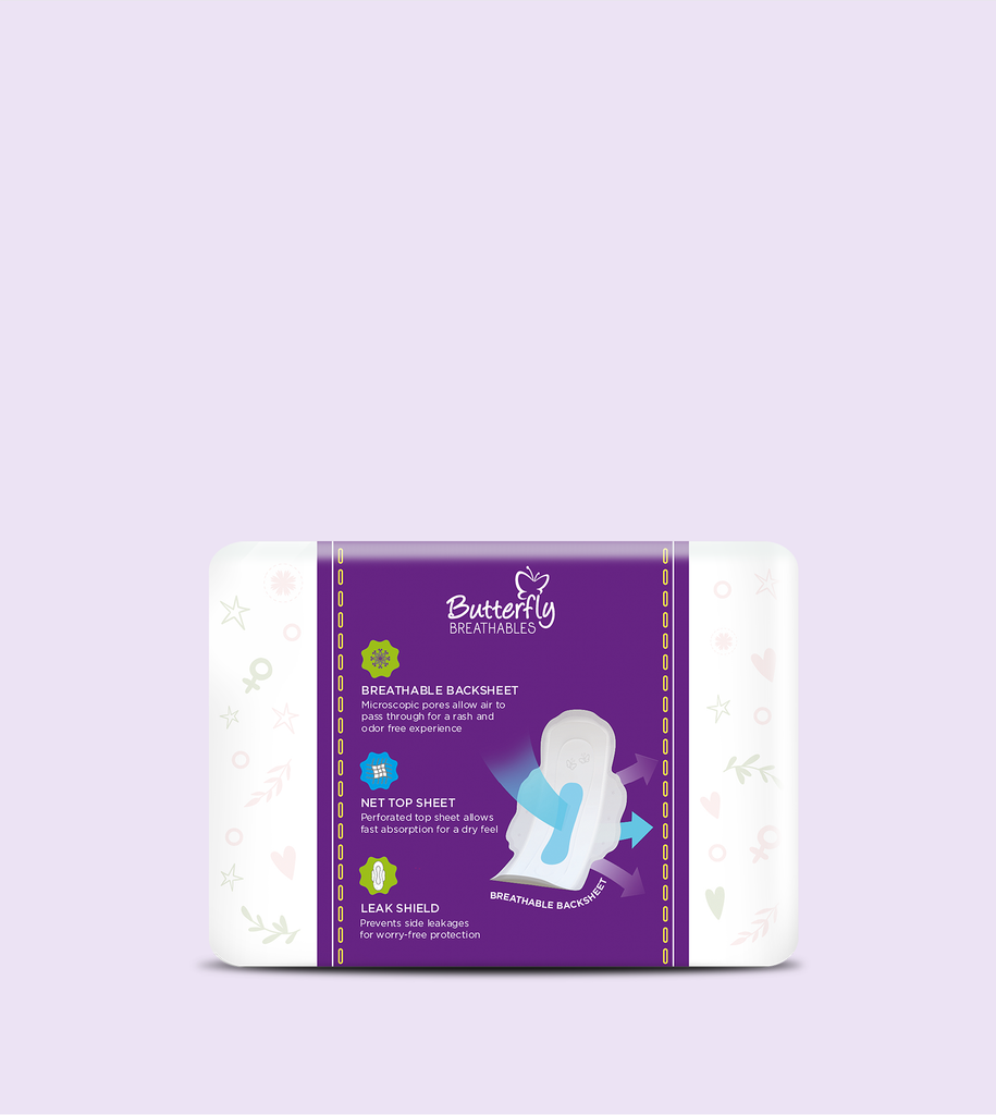 Butterfly Ultra Thin Sanitary Pads Extra Large 7 – Butterfly Breathable ...