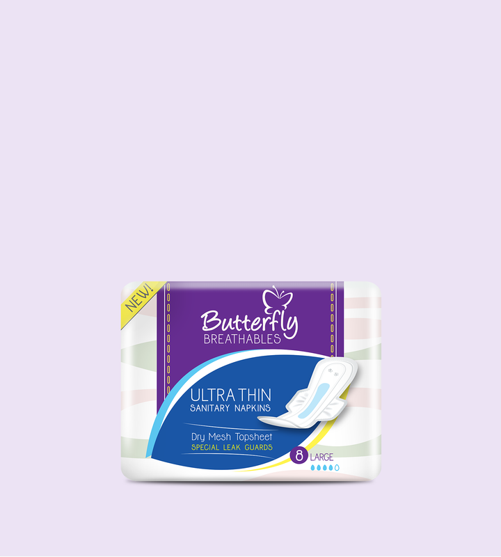 Best Sanitary Breathable Pads for Sensitive Skin – Butterfly Pakistan